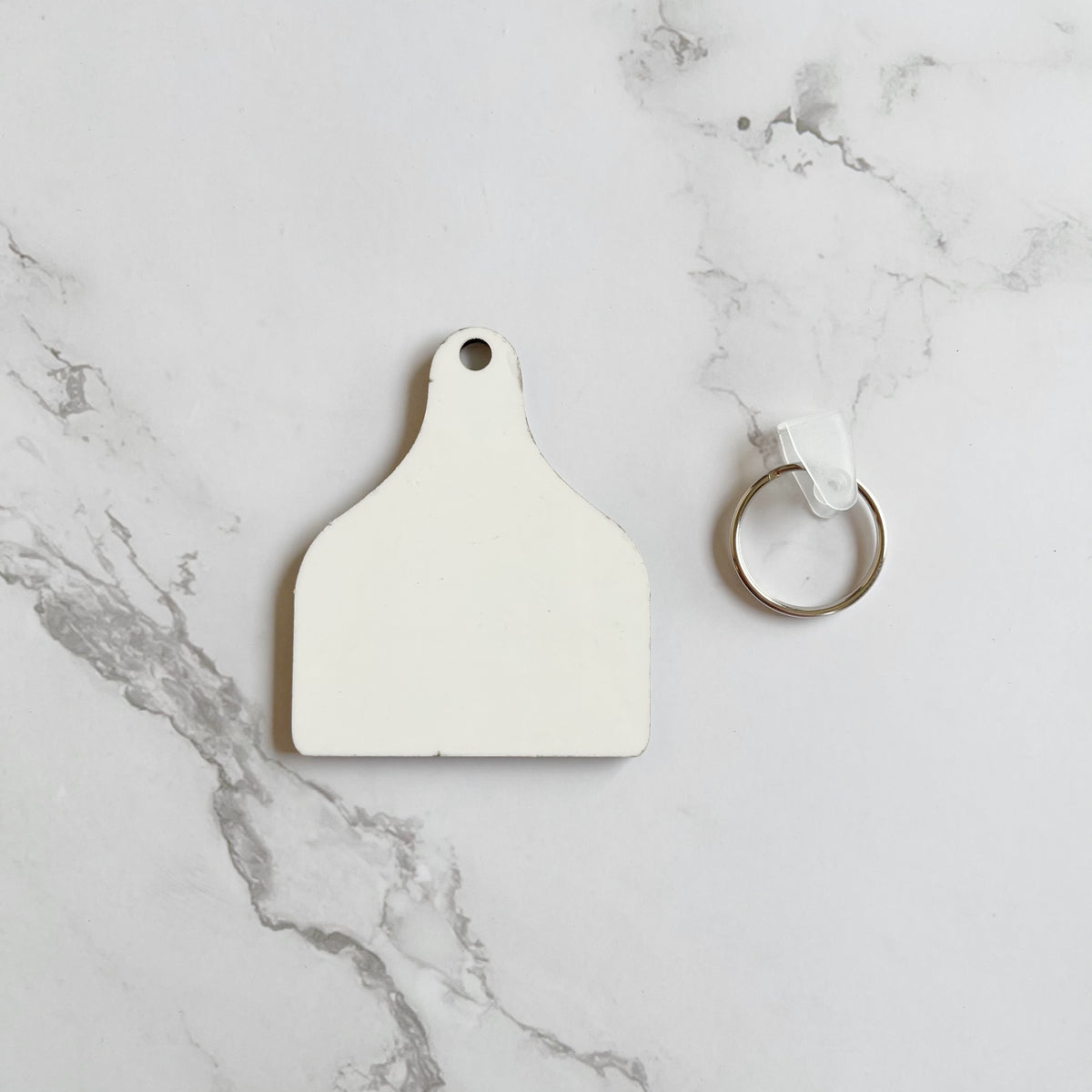 Cow Ear Tag Keychain | Bloom & Blossom Designs